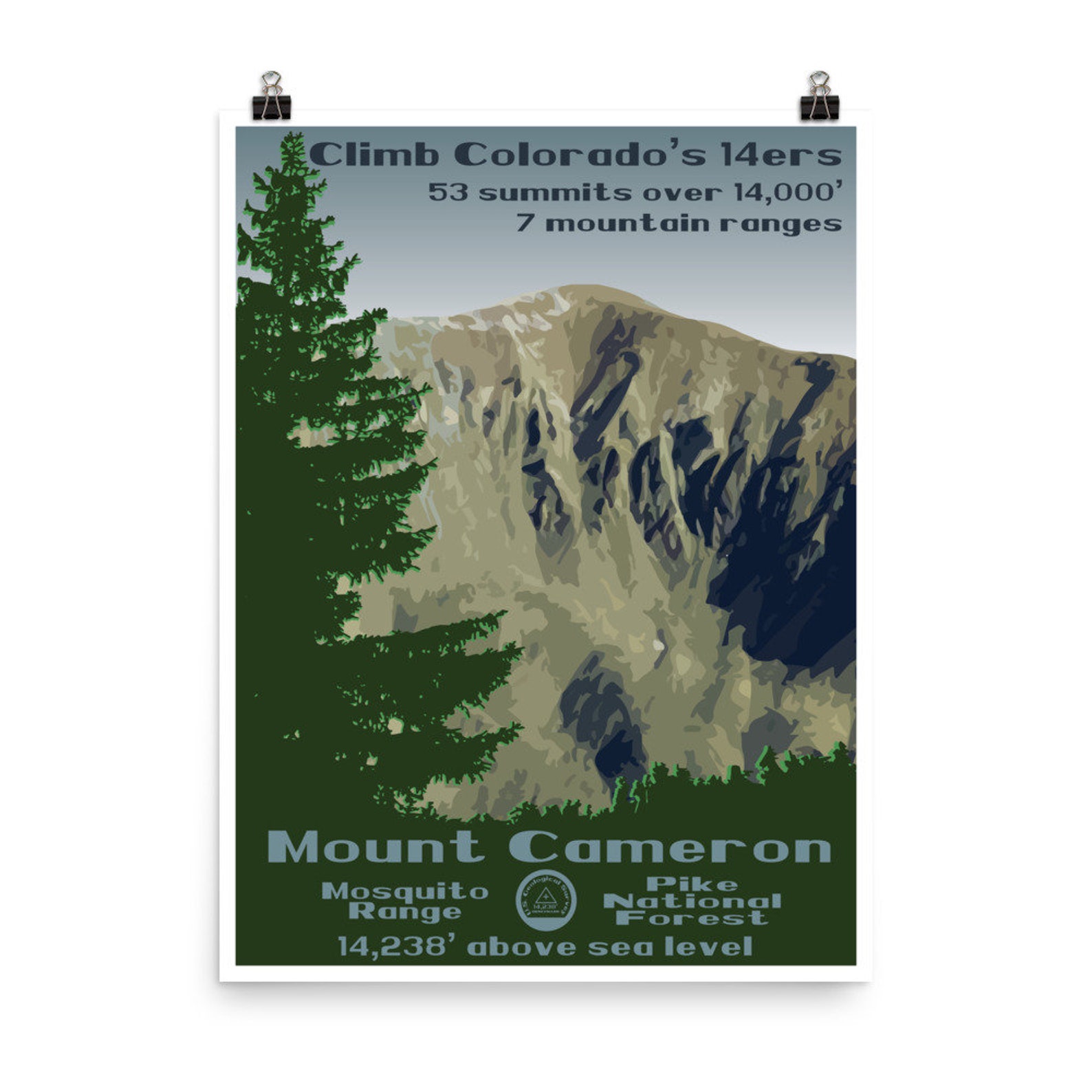 Mt Cameron, Mt Cameron Poster, Mt Cameron Print, Mount Cameron, Mount ...