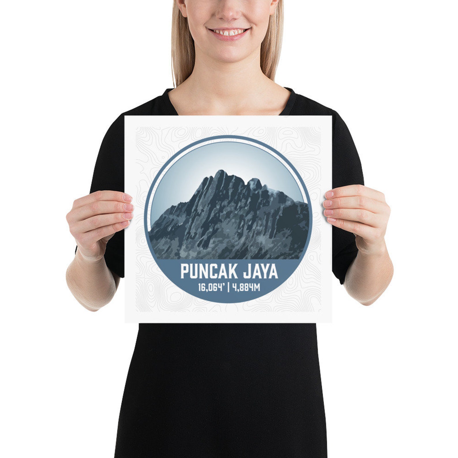 Puncak Jaya Poster, Puncak Jaya Print, Puncak Jaya, Carstensz Pyramid ...