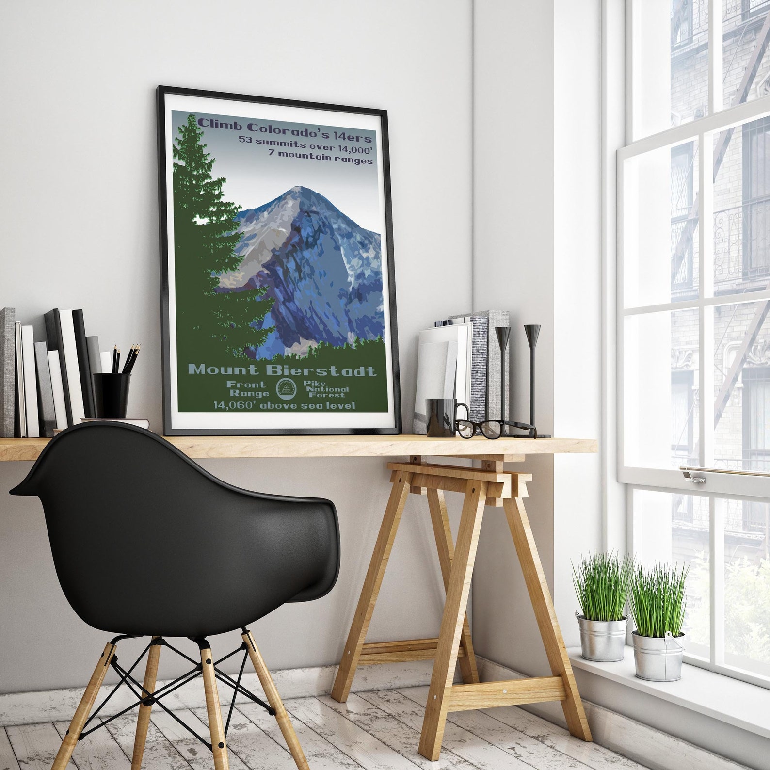 Mt Bierstadt, Mt Bierstadt Poster, Mt Bierstadt Print, Mount Bierstadt ...
