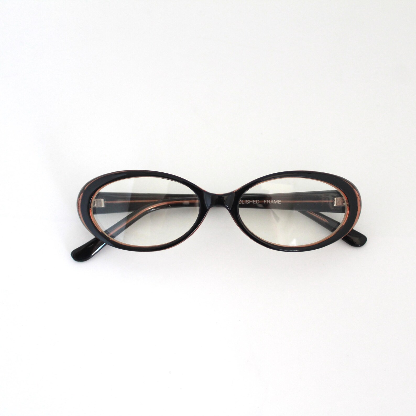 Vintage 90s Oval Clear Lens Glasses - Etsy