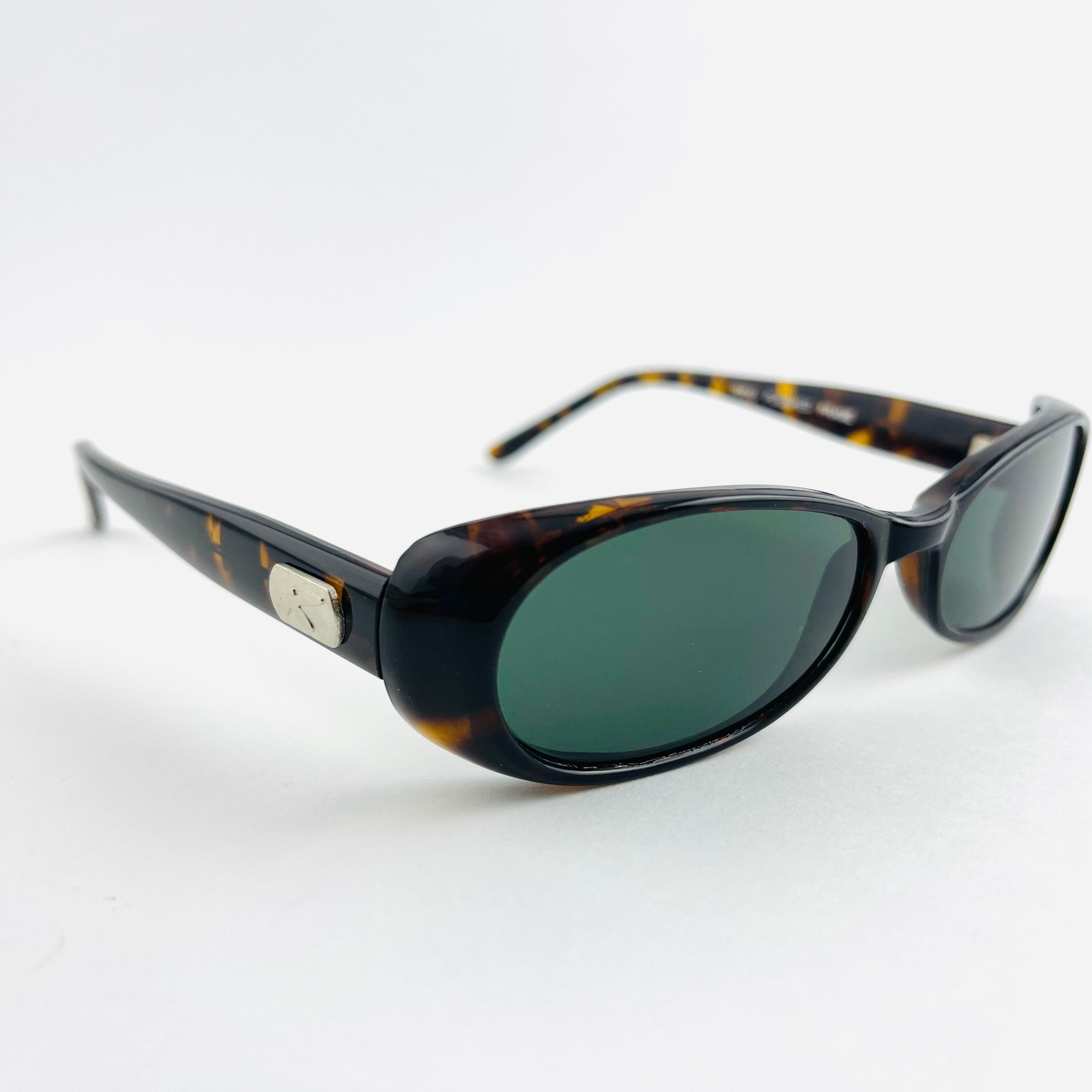 Authentic Vintage 90s Slim Brown Tortoise Oval Sunglasses - Etsy