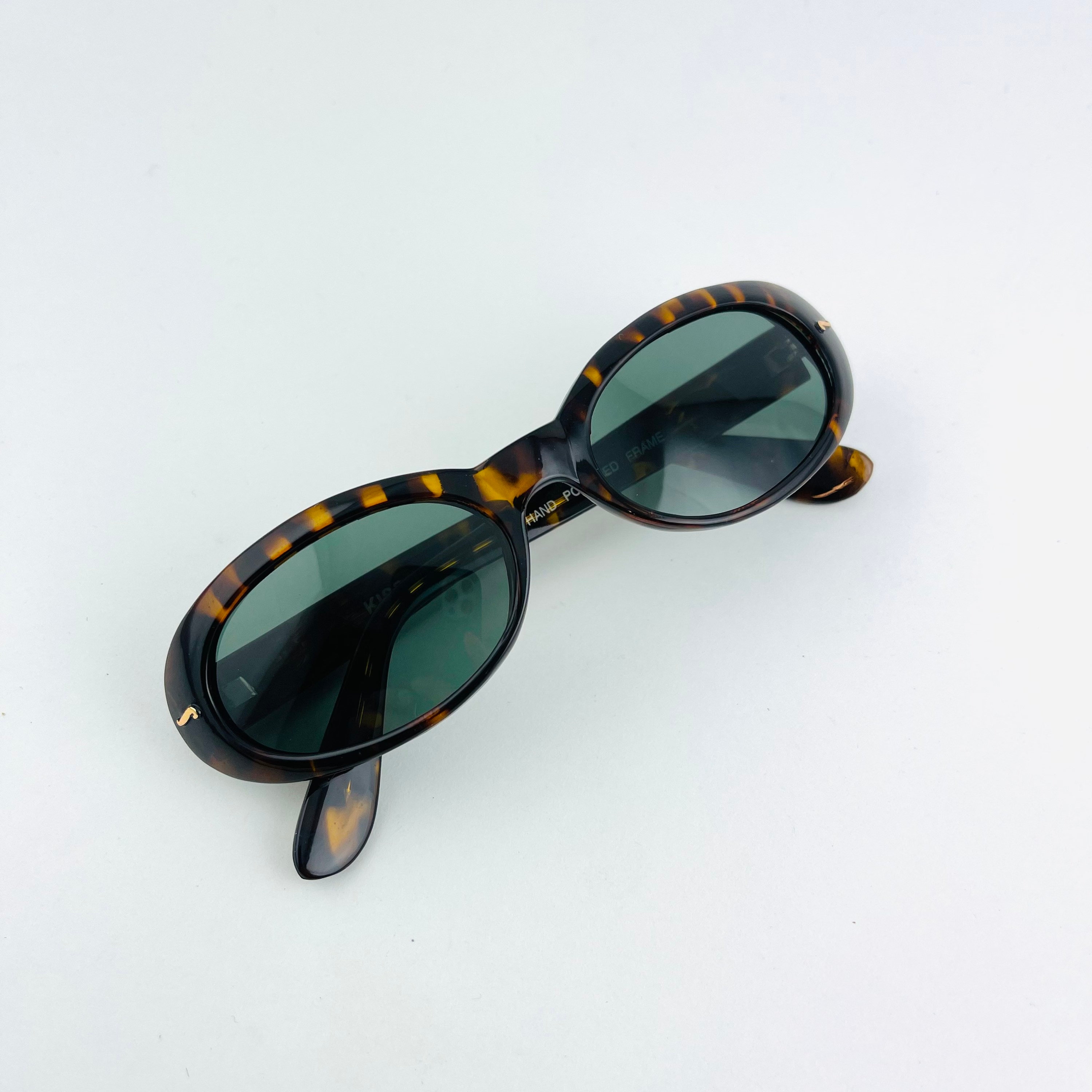 True Vintage 90s Circular Tortoise Oval Sunglasses With Gold - Etsy