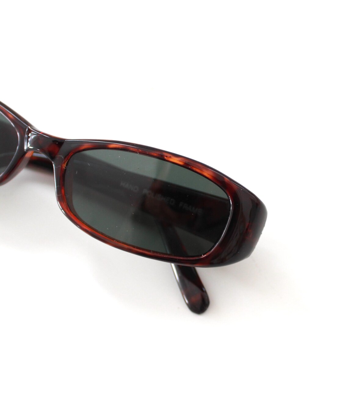 Authentic Vintage 90s Slim Tortoise Rectangle Sunglasses - Etsy