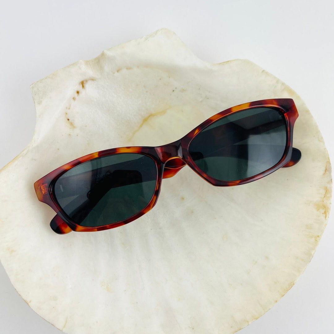 Authentic Vintage 90s Red Tortoise Shell Cat Eye Sunglasses - Etsy