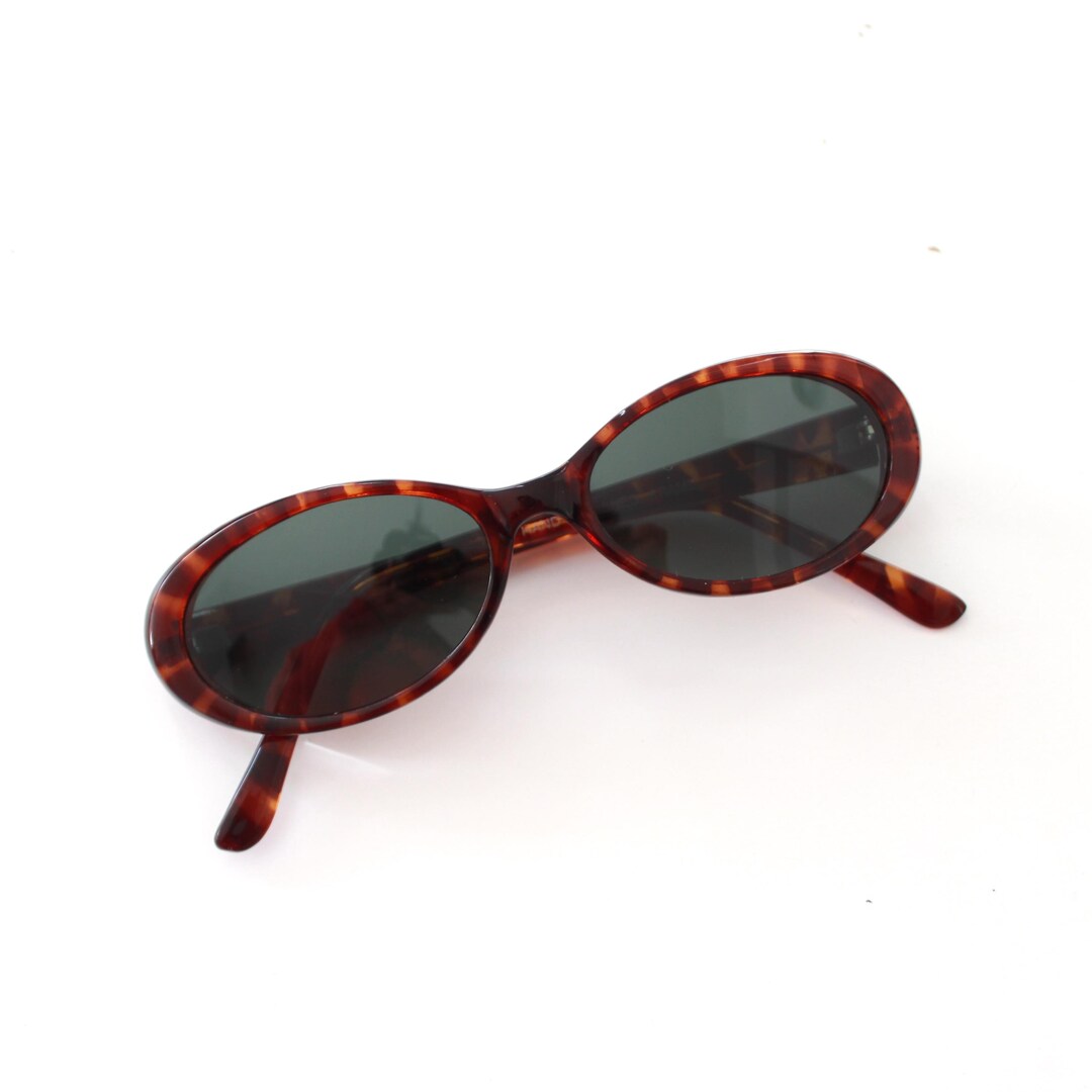 Vintage 90s Mini Tortoise Oval Sunglasses - Etsy