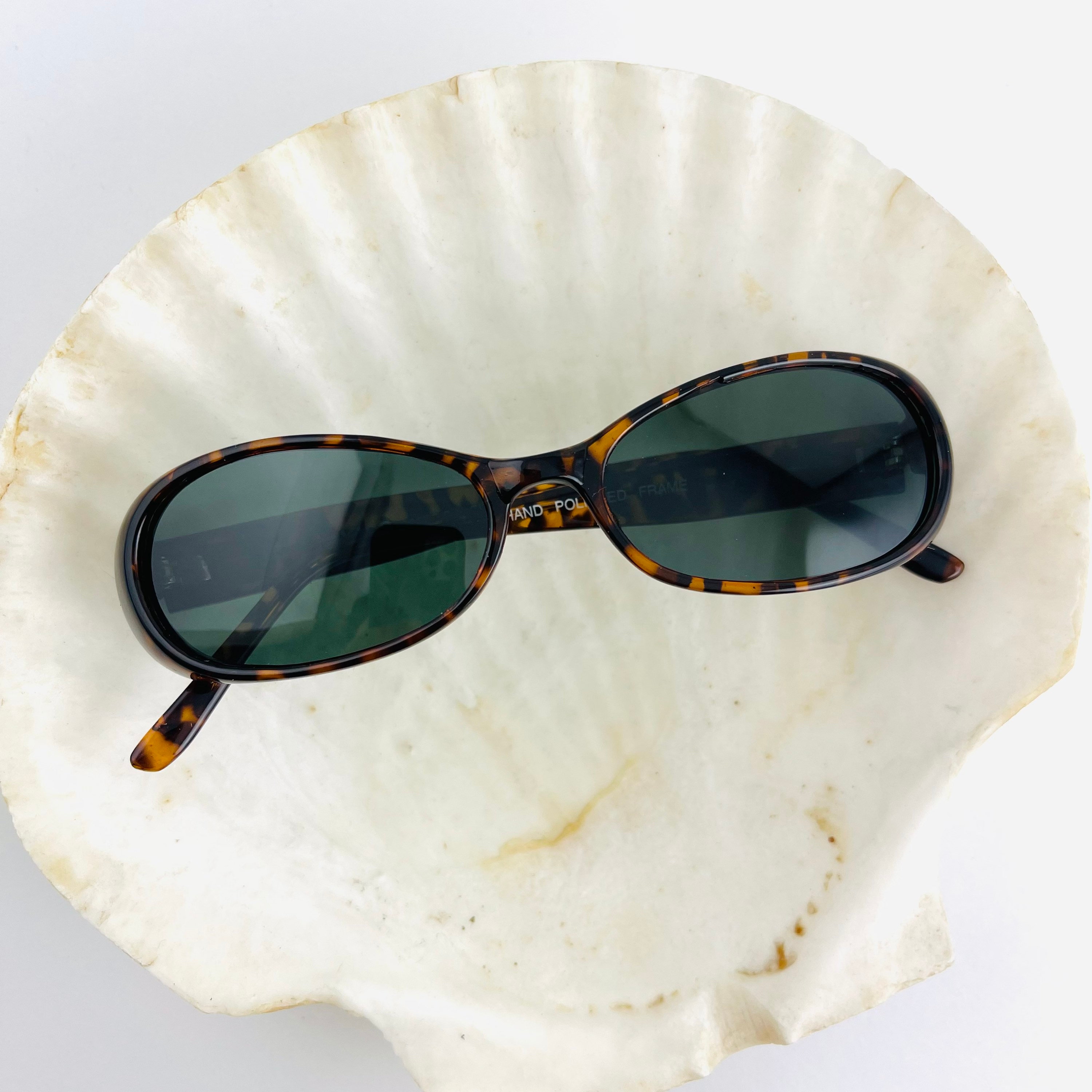 Authentic Vintage 90s Tortoise Shell Oval Sunglasses - Etsy