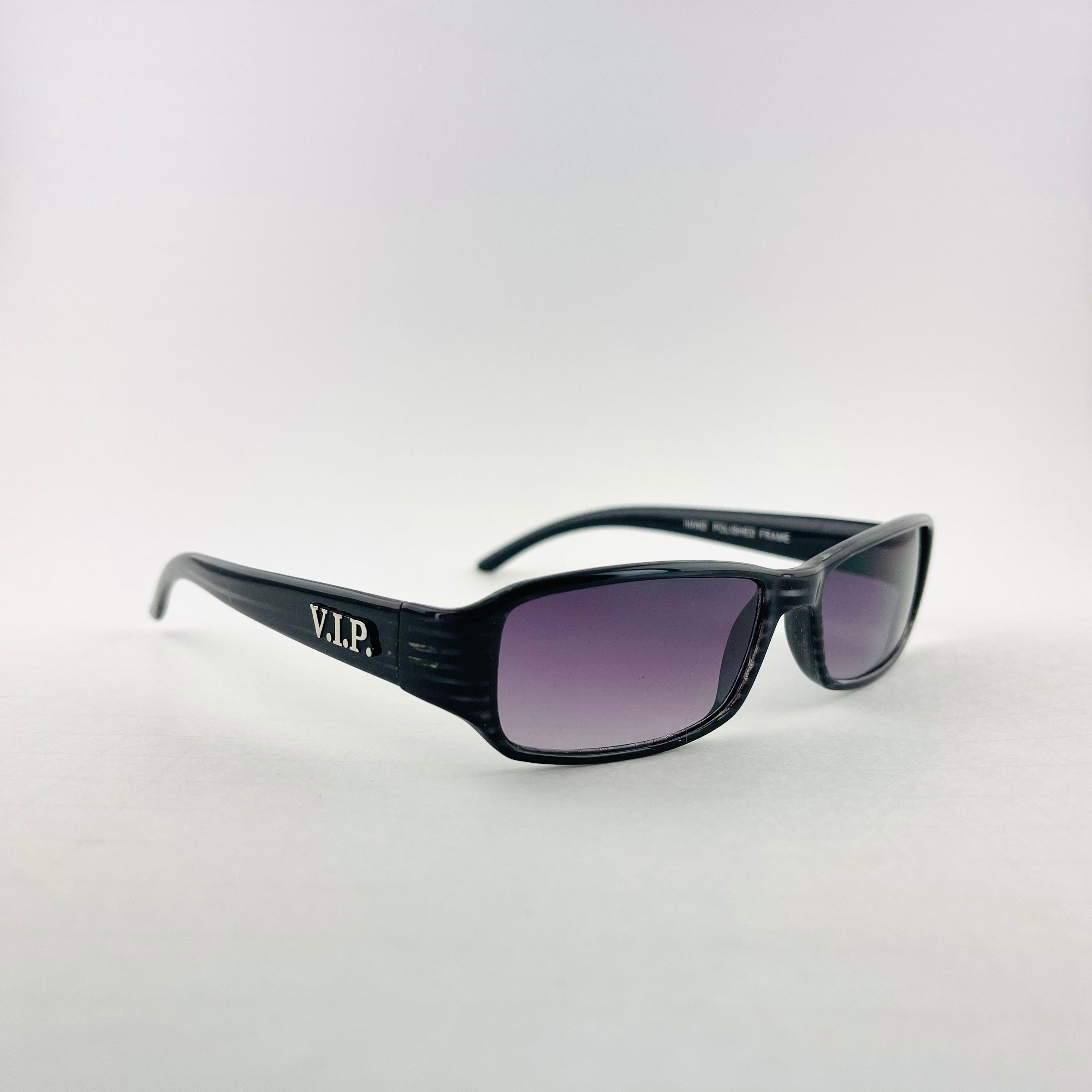 Authentic Y2k Rectangle Grey Frame Sunglasses V.I.P Logo - Etsy