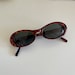Authentic Vintage 90s Slim Tortoise Shell Oval Sunglasses - Etsy