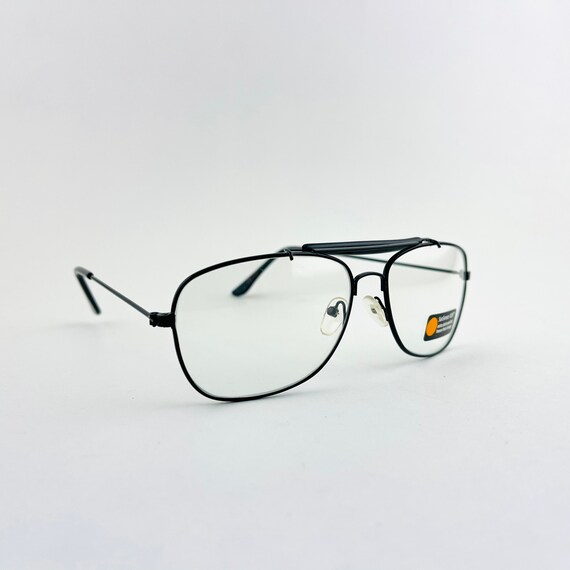 Retro vintage style metal aviator clear lens glasses store