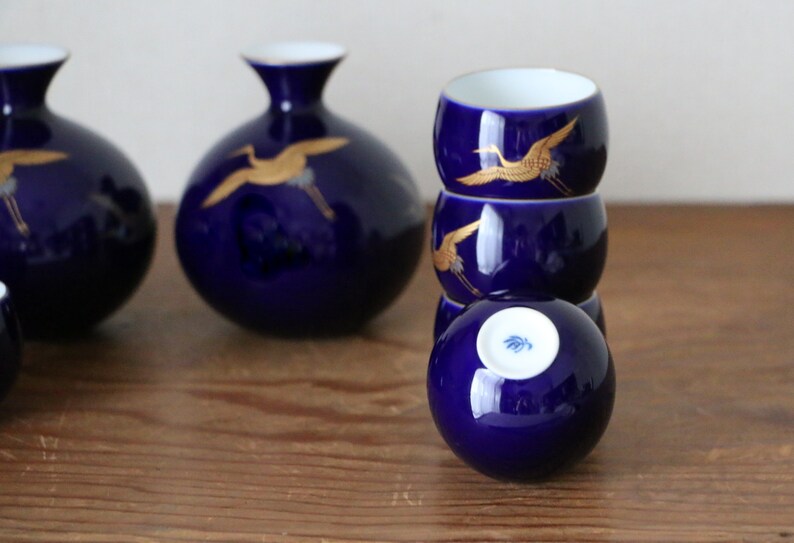 Koransha /// Tokkuri and O-chiko set Japanese vintage | Etsy