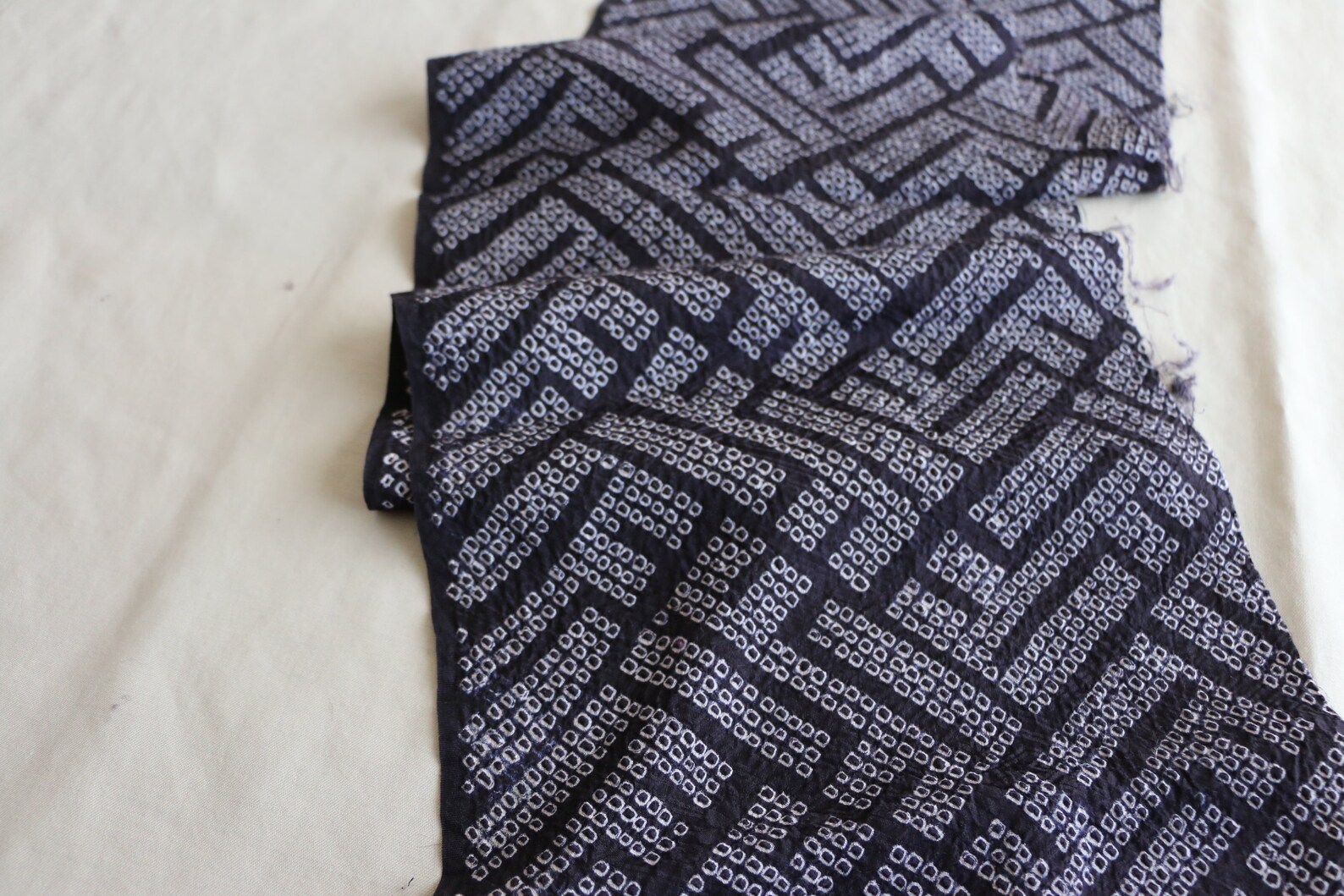 FOS-18 Kimono Fabric Scraps /// Silk Shibori Fabric, Tie Dye Fabric ...