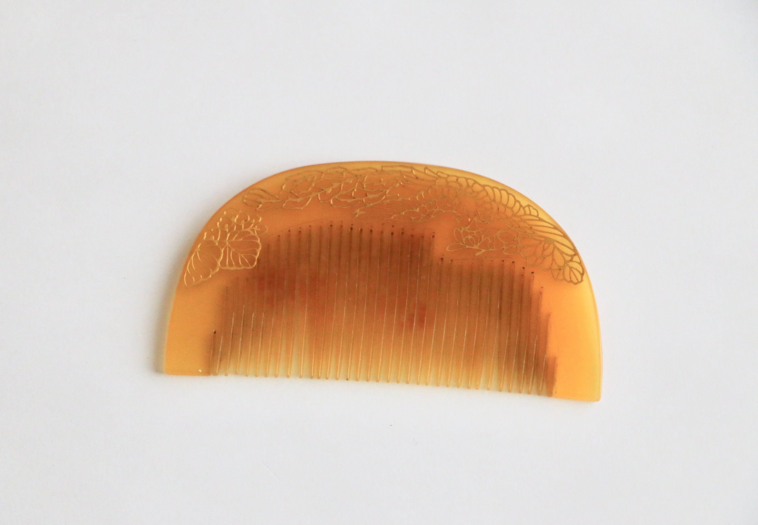 Terrific Vintage Japanese Comb Set of 2 Bekko Comb and Pin - Etsy