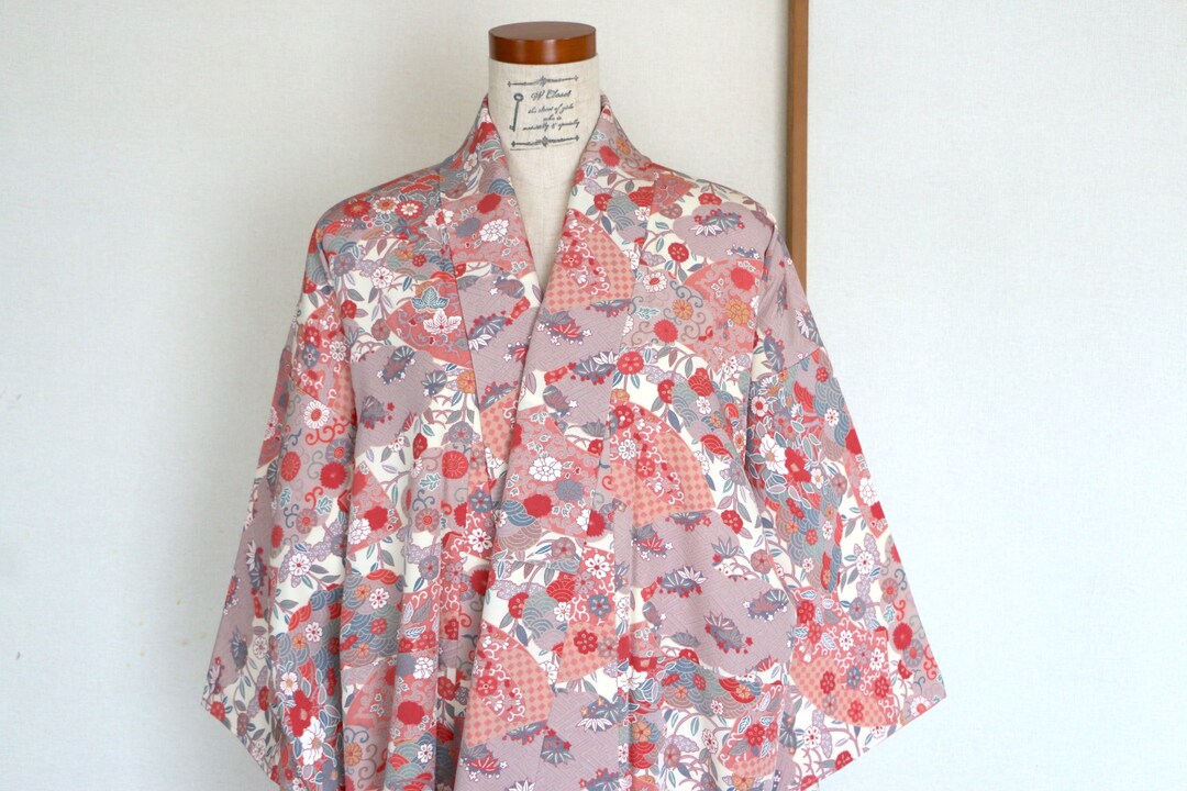 K21-19 Vintage Komon Kimono /// Kimono Robe, Kimono Gown, Gown, Robe ...
