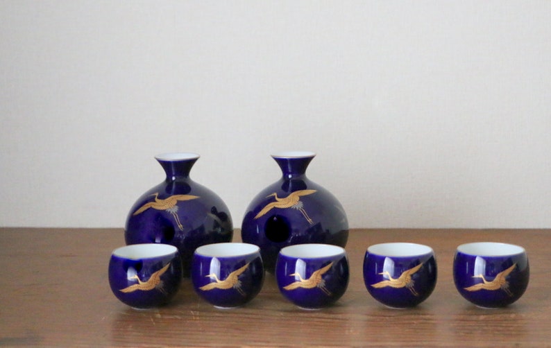 Koransha /// Tokkuri and O-chiko set Japanese vintage | Etsy