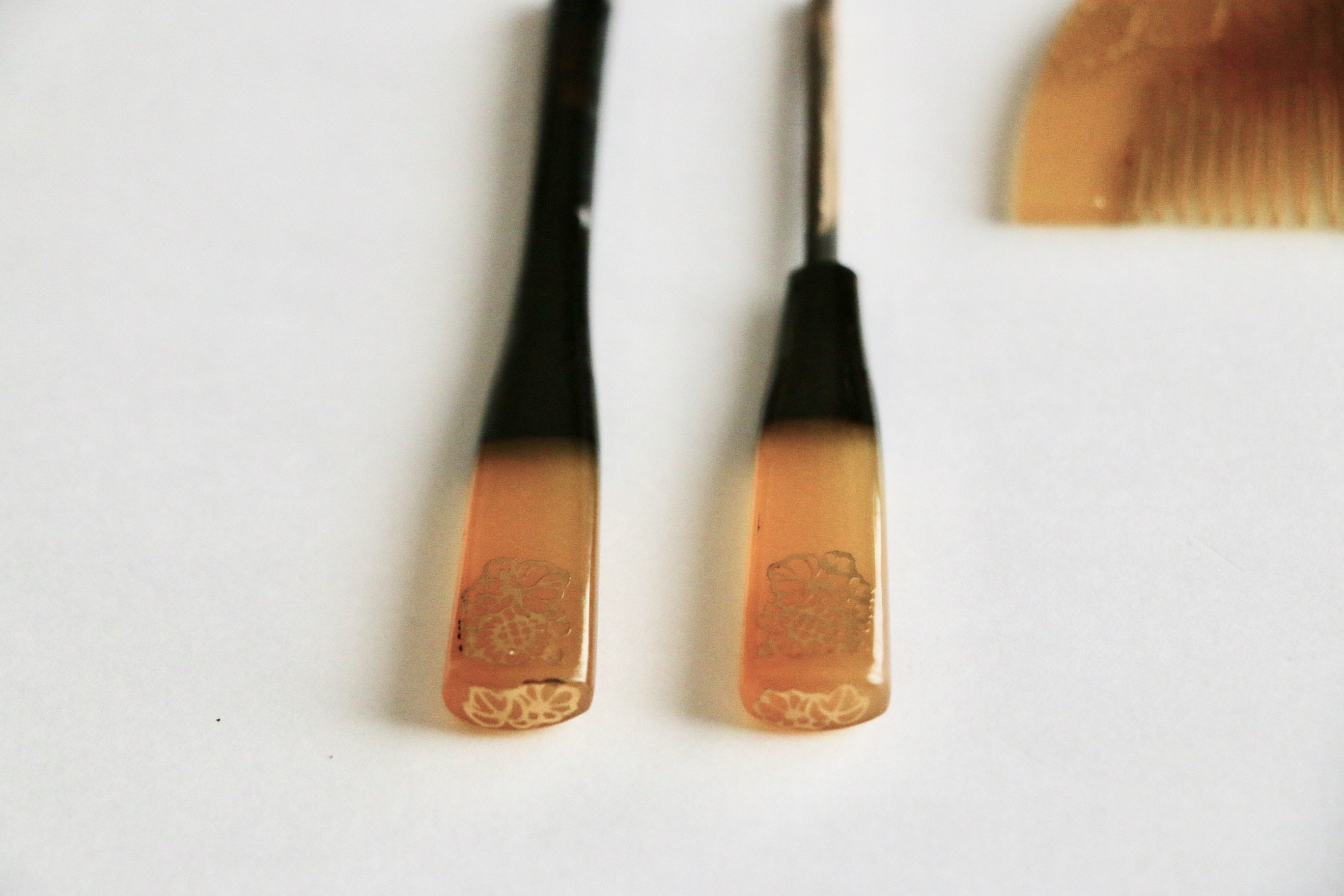 Terrific Vintage Japanese Comb Set of 2 Bekko Comb and Pin - Etsy