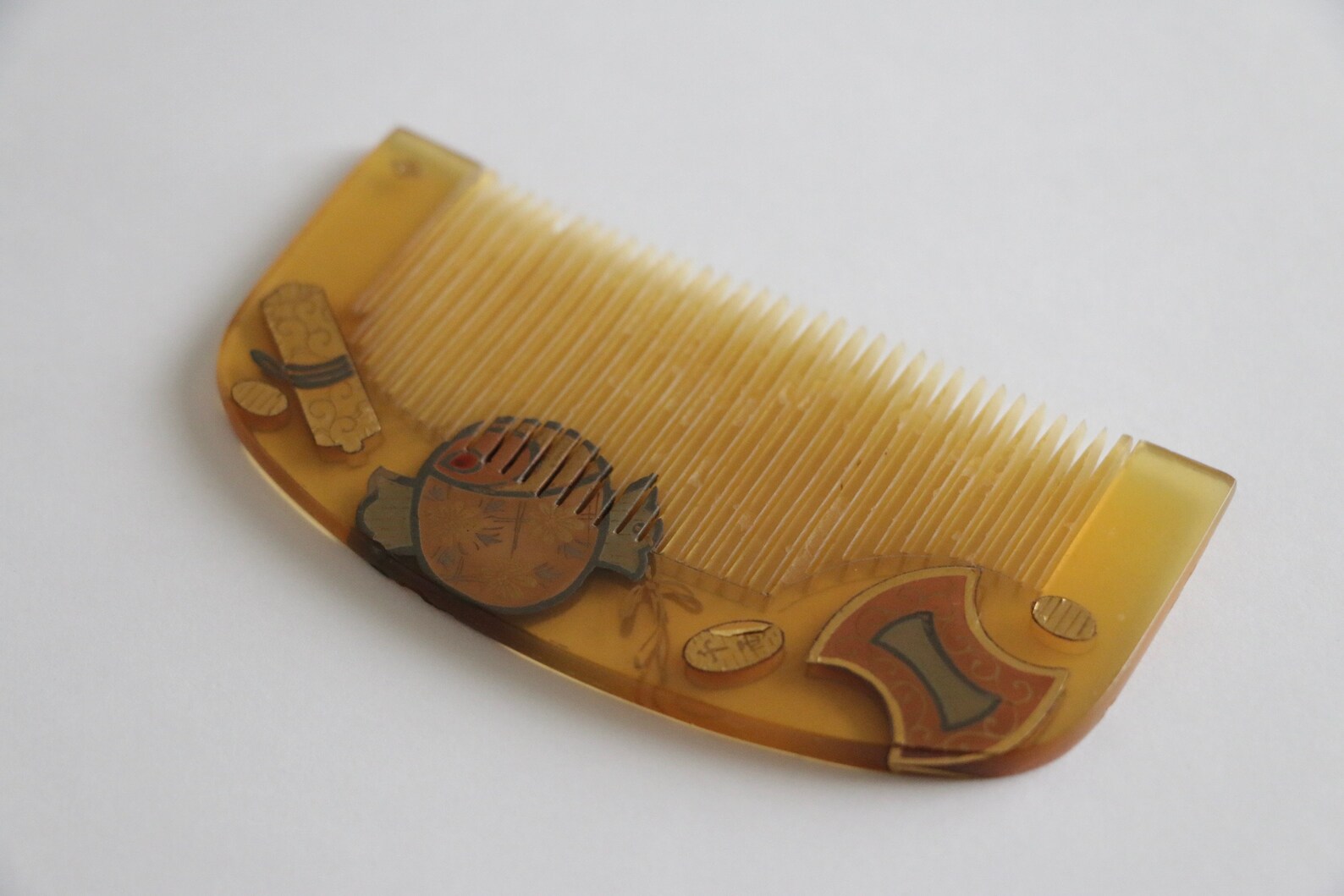 Terrific Vintage Japanese Comb Set of 2 Bekko Comb and Pin - Etsy