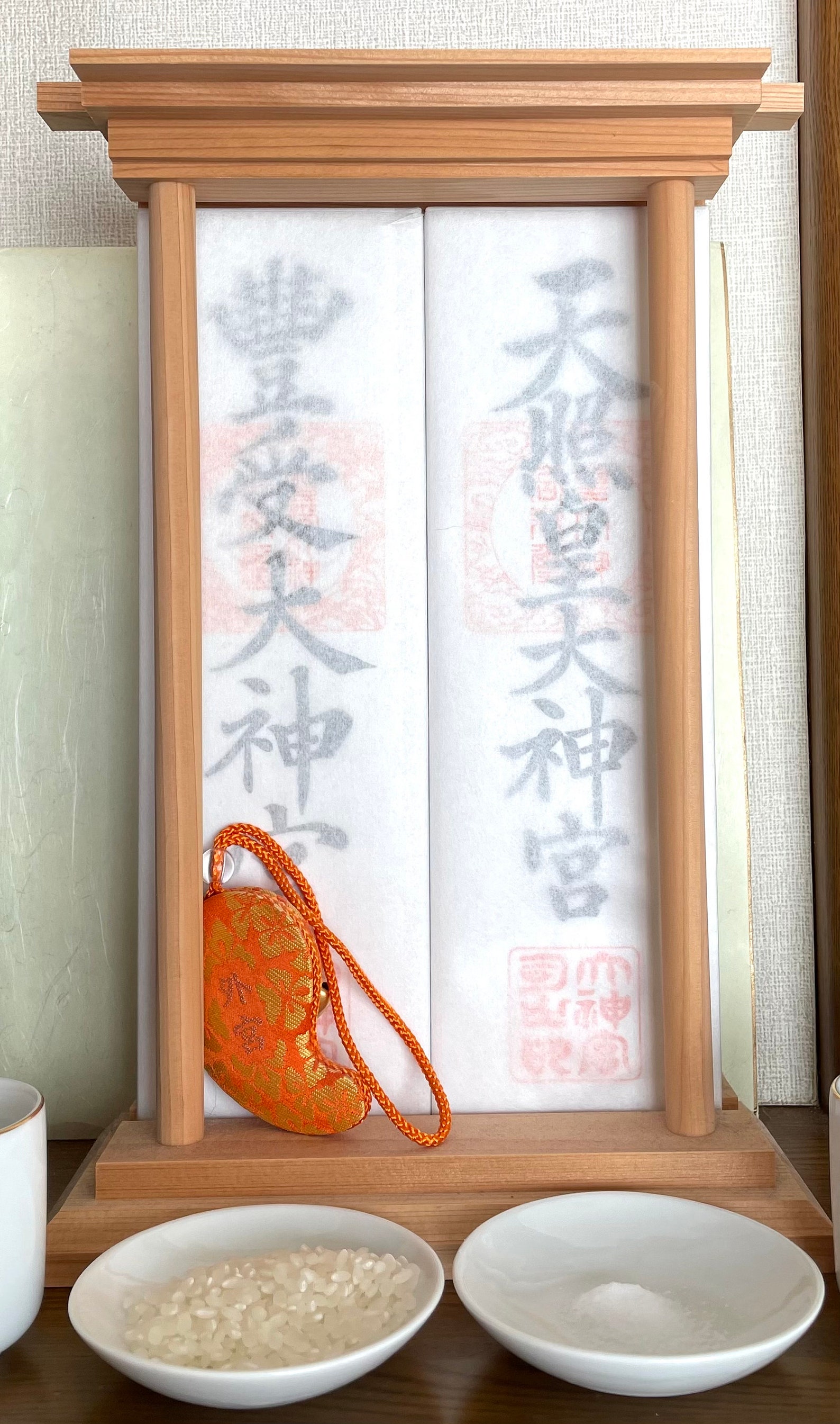 Made in Japan Complete Set Stylish Kamidana /// Wooden Shinto Shrine ...