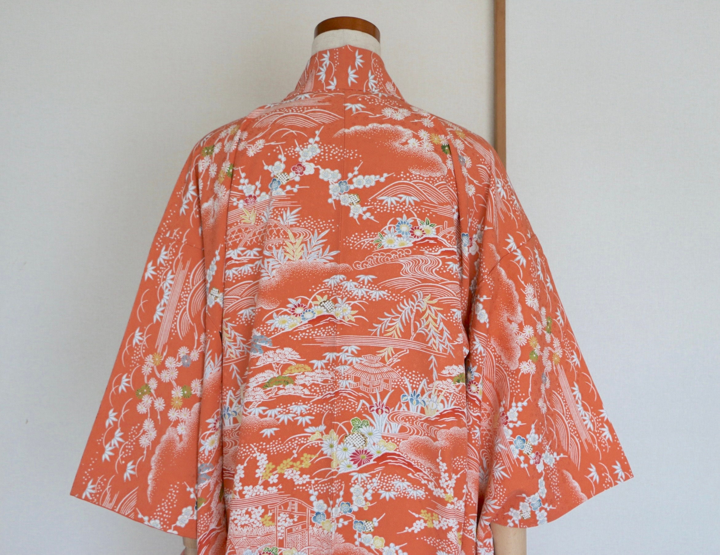 K21-31 Vintage Komon Kimono /// Kimono Robe Kimono Gown | Etsy