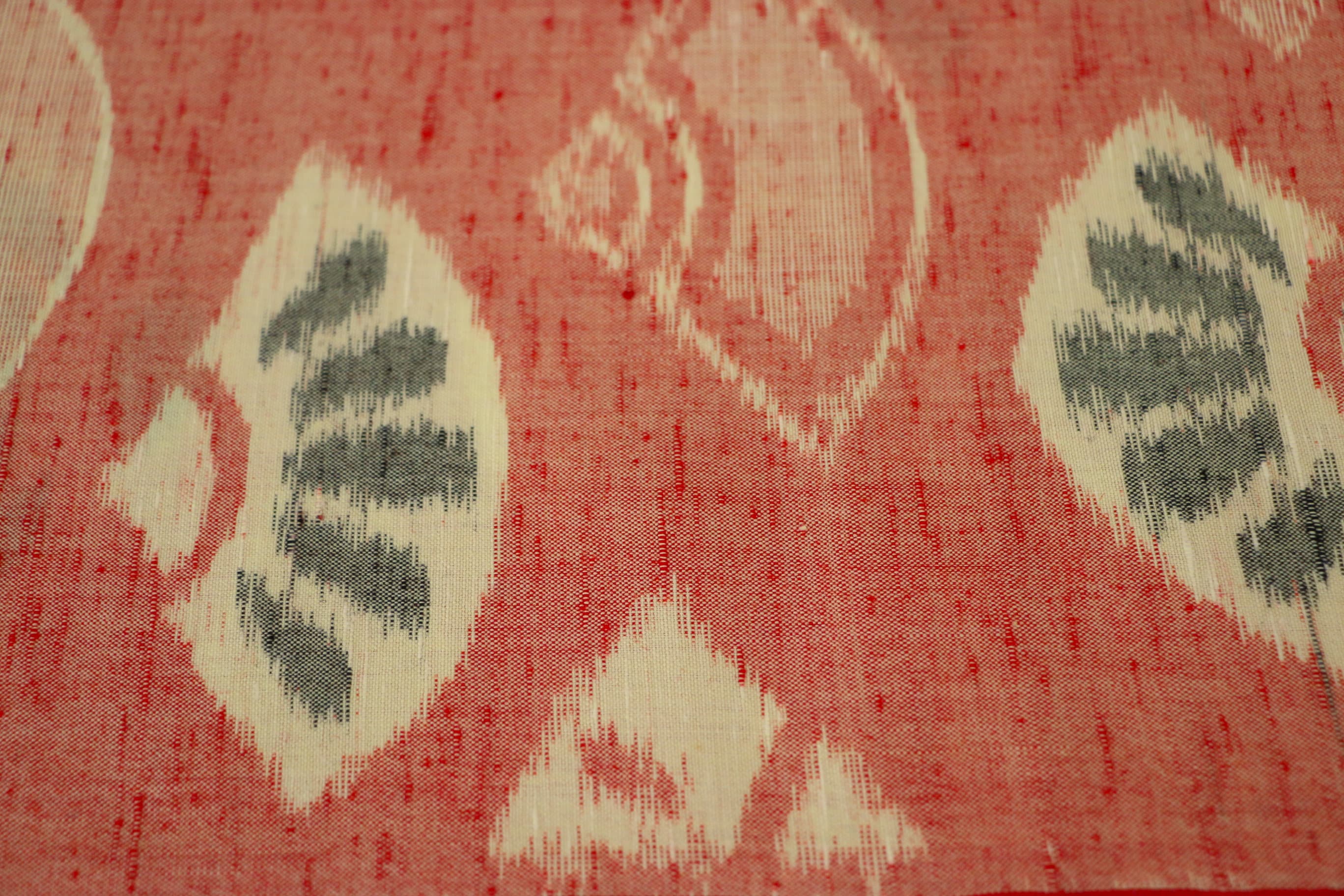 Japanese fabric // Wool fabric Kimono Japanese Red fabric | Etsy