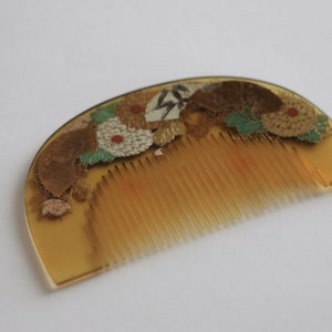 Terrific Vintage Japanese Comb Set of 2, Resin Comb and Pin, Maiko Hair ...