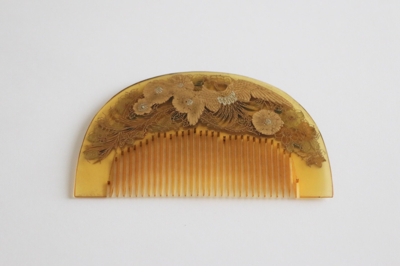 Terrific Vintage Japanese Comb Set of 2 Bekko Comb and Pin - Etsy