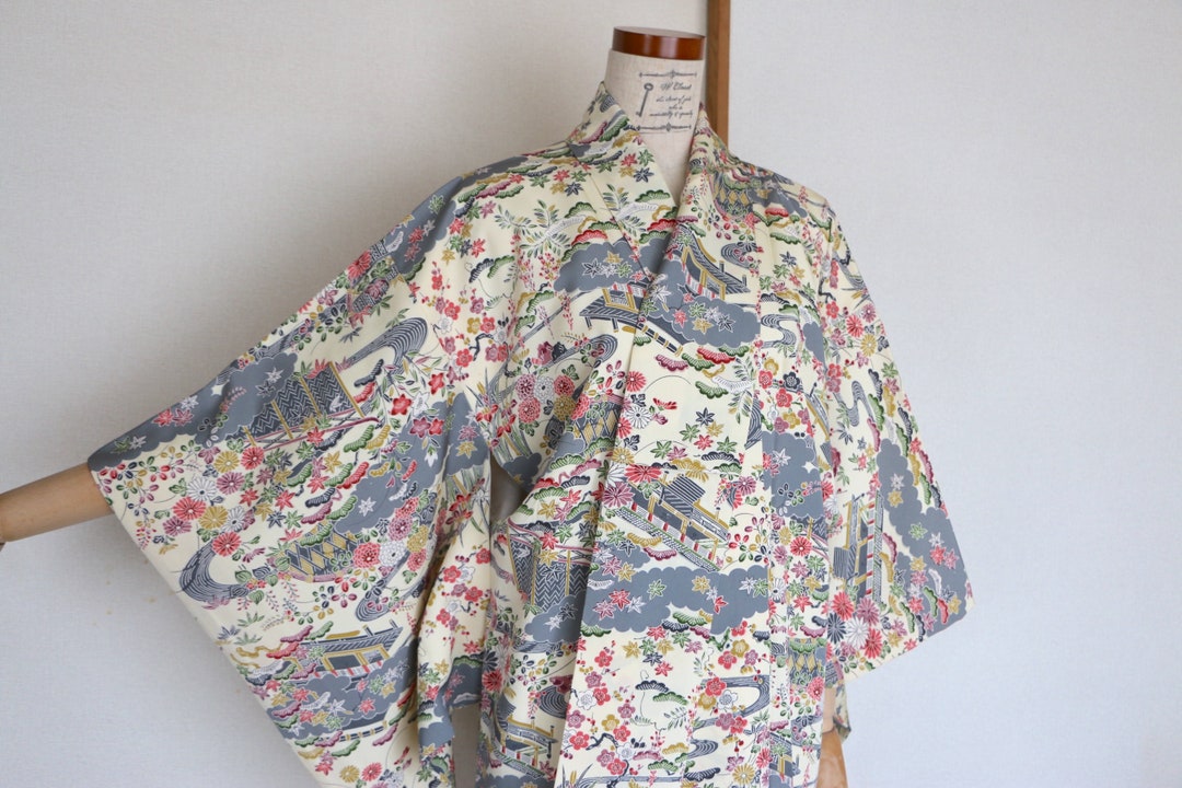 K21-25 Vintage Komon Kimono /// Kimono Robe, Kimono Gown, Gown, Robe ...