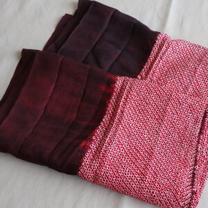 21-135 Japanese Kimono Shibori Fabric /// Red Flower Pattern Silk ...