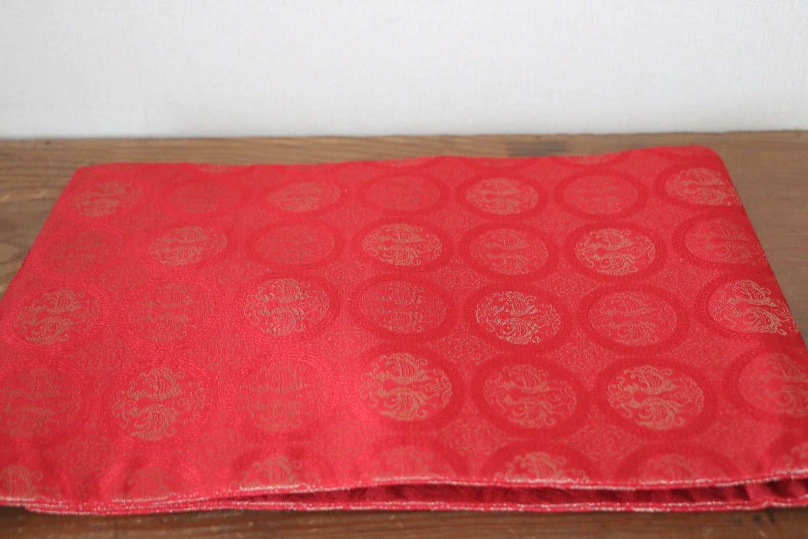 Vintage Red Silk Obi // Nagoya obi Japanese Red Obi Red | Etsy
