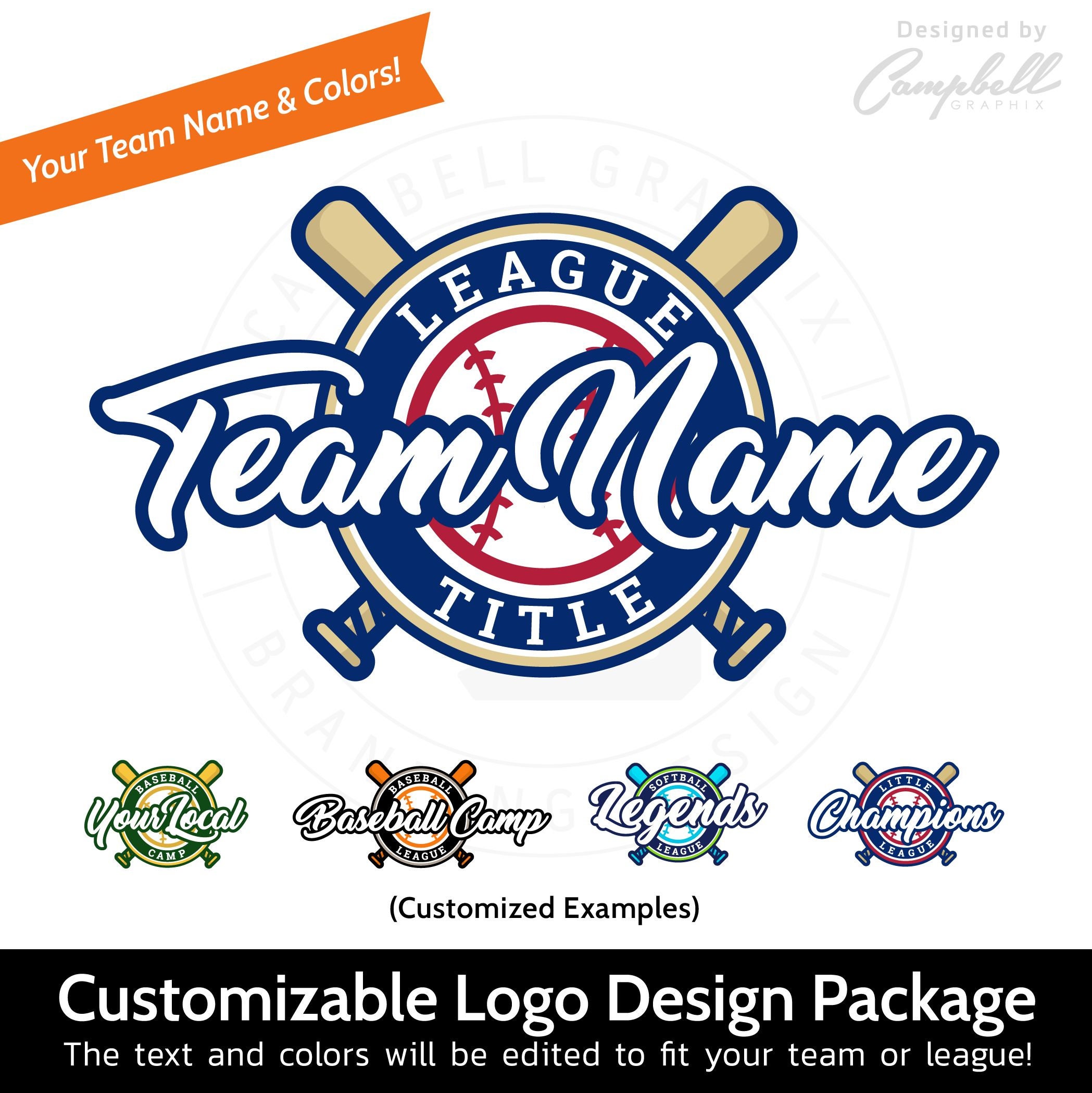Little League Baseball Logo Designs