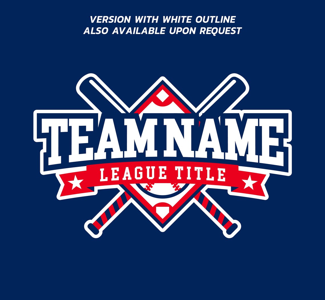 Customizable Logo Design Baseball Logo Team Logo Little - Etsy