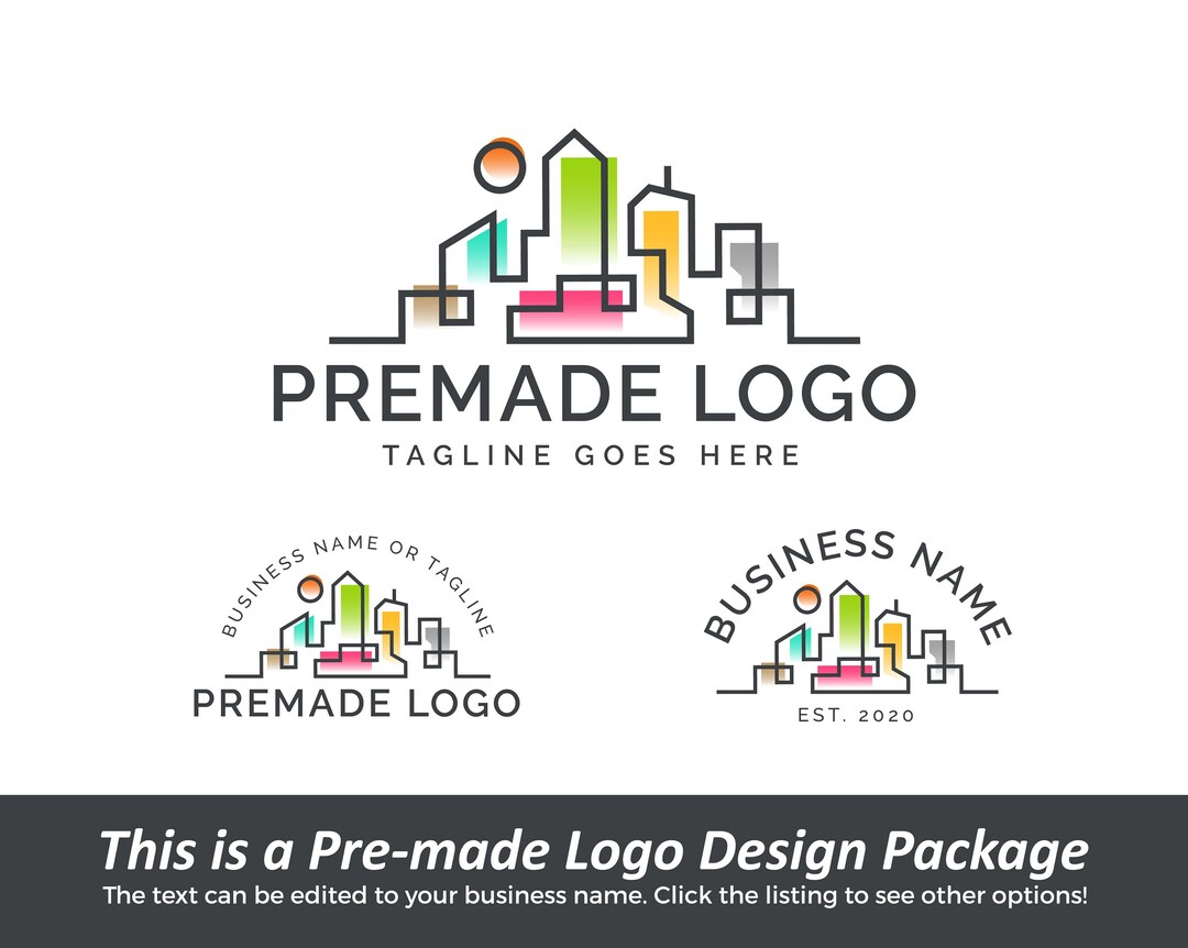 City Logo - Realty Logo - Cityscape Logo - Skyline Logo - Real Estate ...