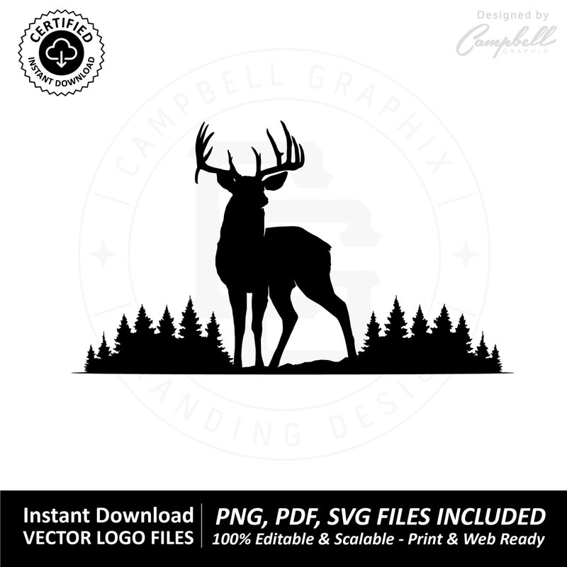 Buck Silhouette - Etsy