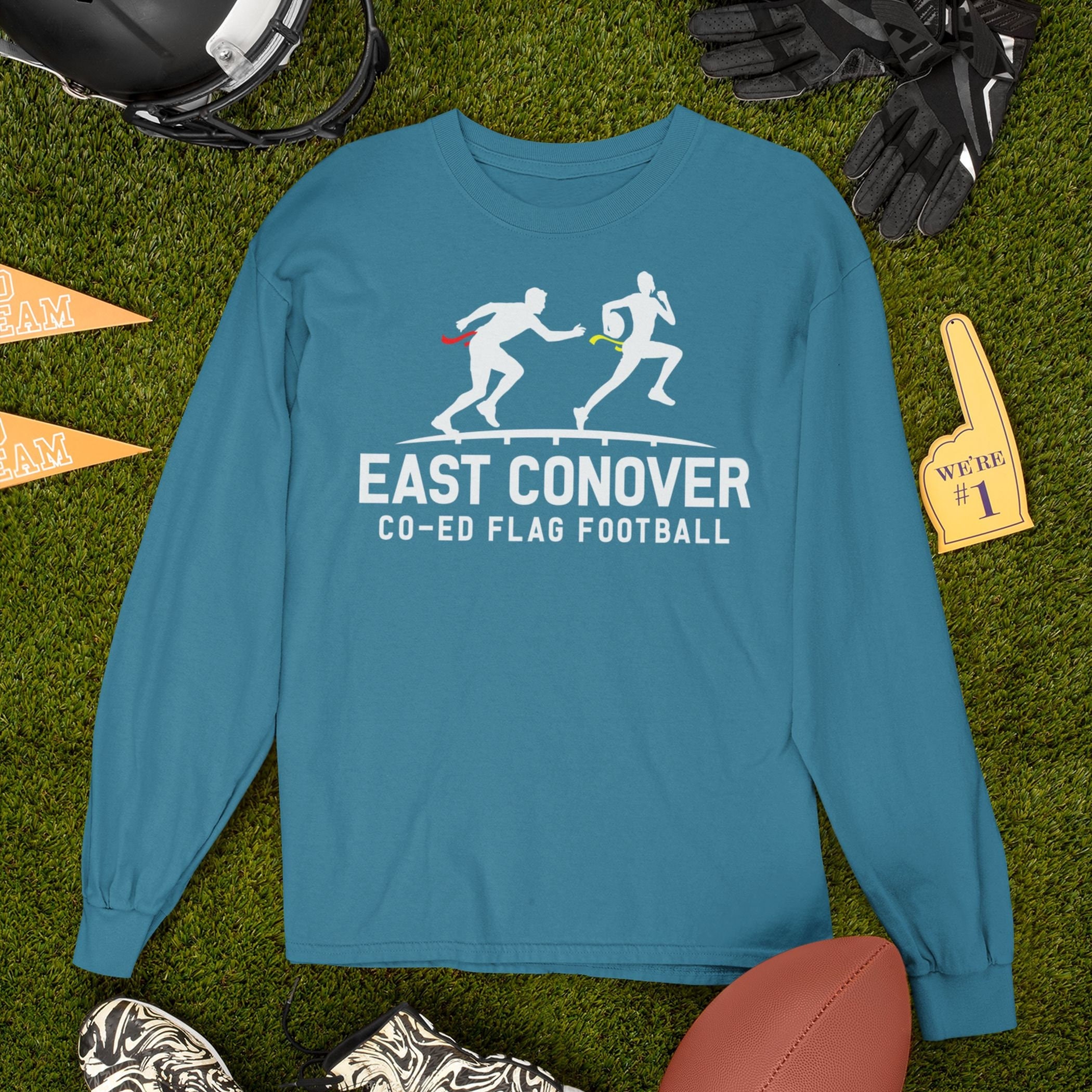 Flag Football Team Logo SVG: DIY Customizable Design Template (instant ...