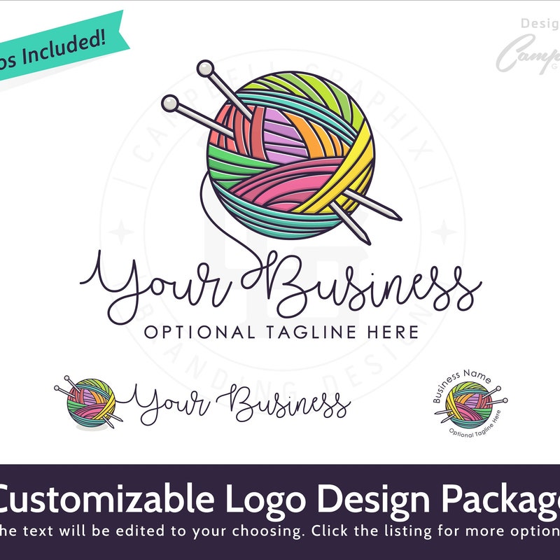Yarn Logo Design - Etsy
