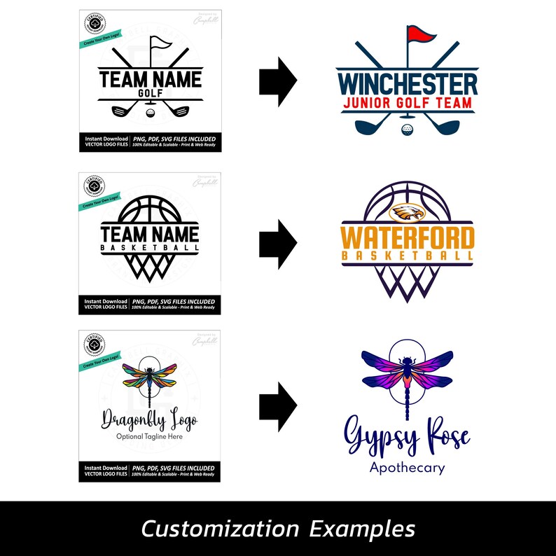 Get Your New Instant Download Logo Customized - Logo Design - Logo ...