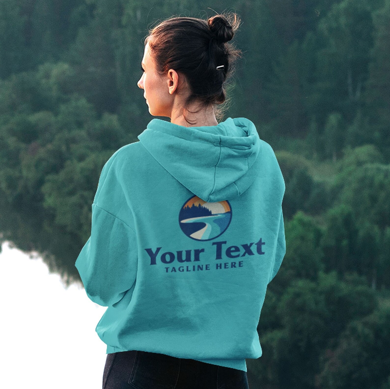 Customizable Logo - Waterfront Logo - Shoreline Logo - Lake Logo ...