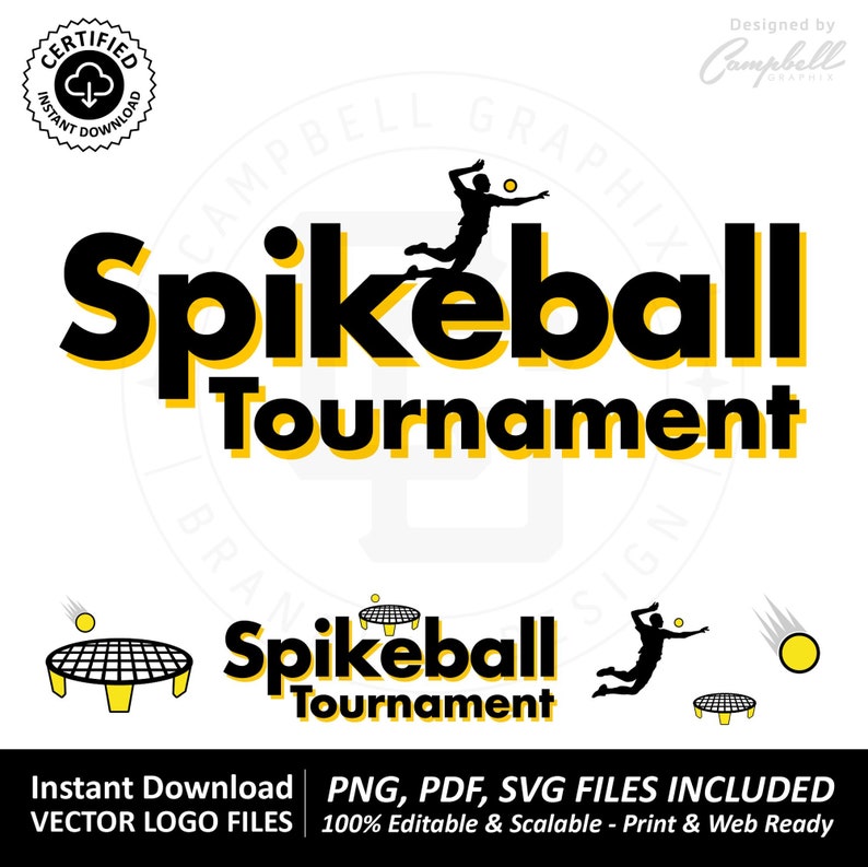 Spikeball Graphics Instant Download Ready to Use SVG, PNG, PDF, Vector Files - Etsy
