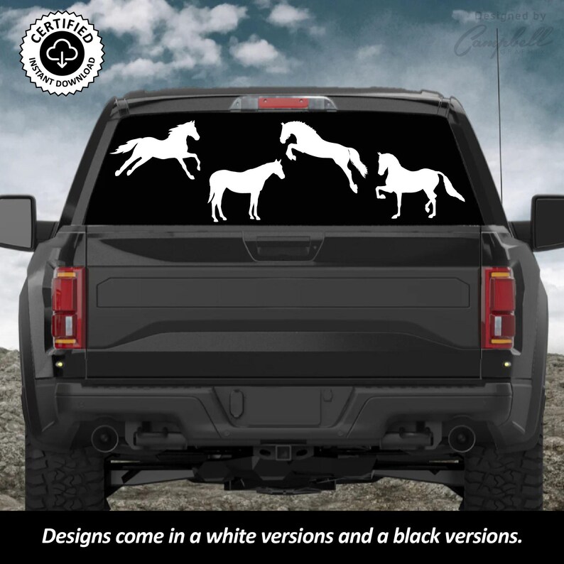 Horses SVG - Horse Silhouettes - Vector Files - Horses Cut File - Horse ...