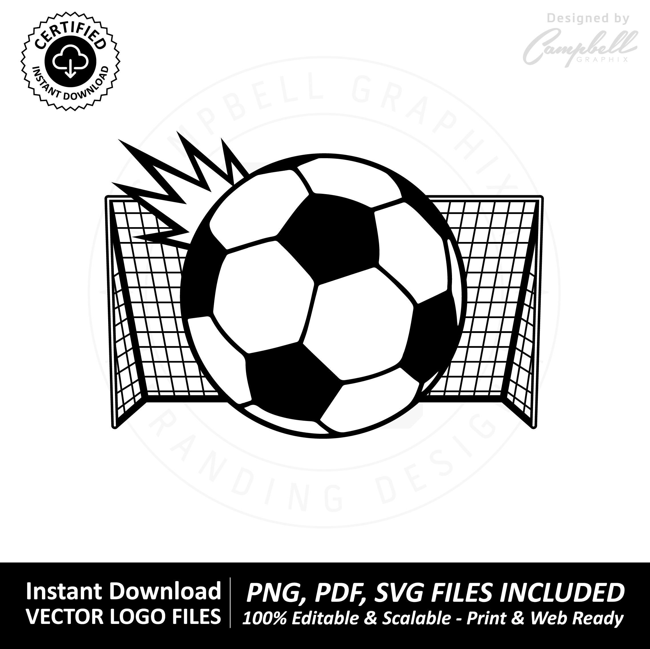 Soccer and Net SVG Instant Download Commercial & Personal Use Printable ...