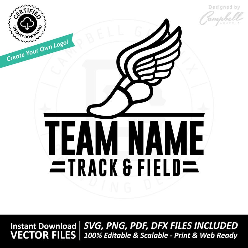 Track and Field Logo - Etsy
