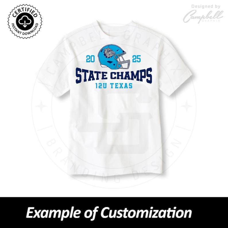 Football Team Logo SVG Template: DIY Customizable Design Template ...