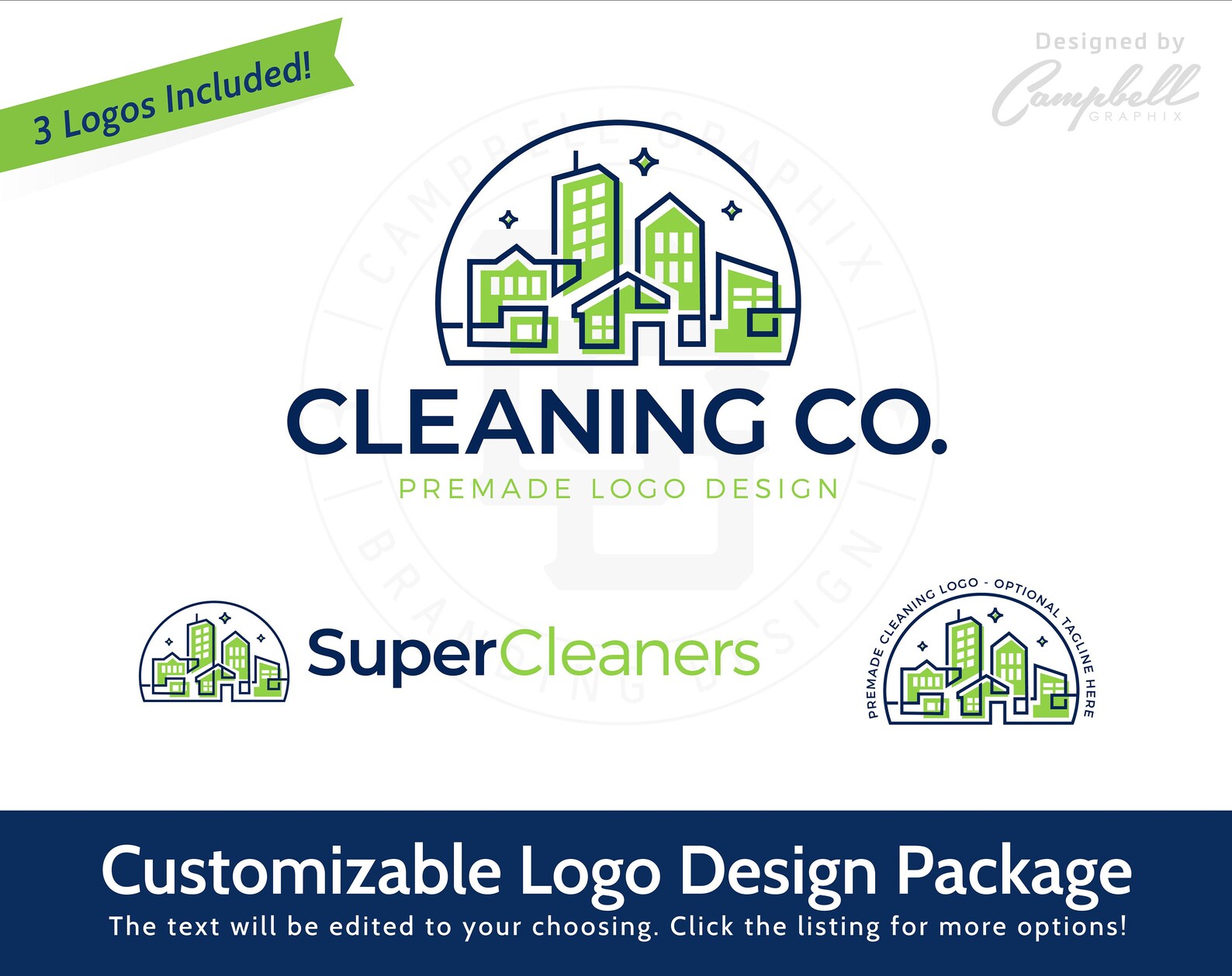 Customizable Logo Cleaning Service Logo Cleaning Logo - Etsy