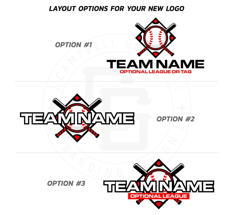 Baseball Logo Customizable Logo Design Little League Logo - Etsy