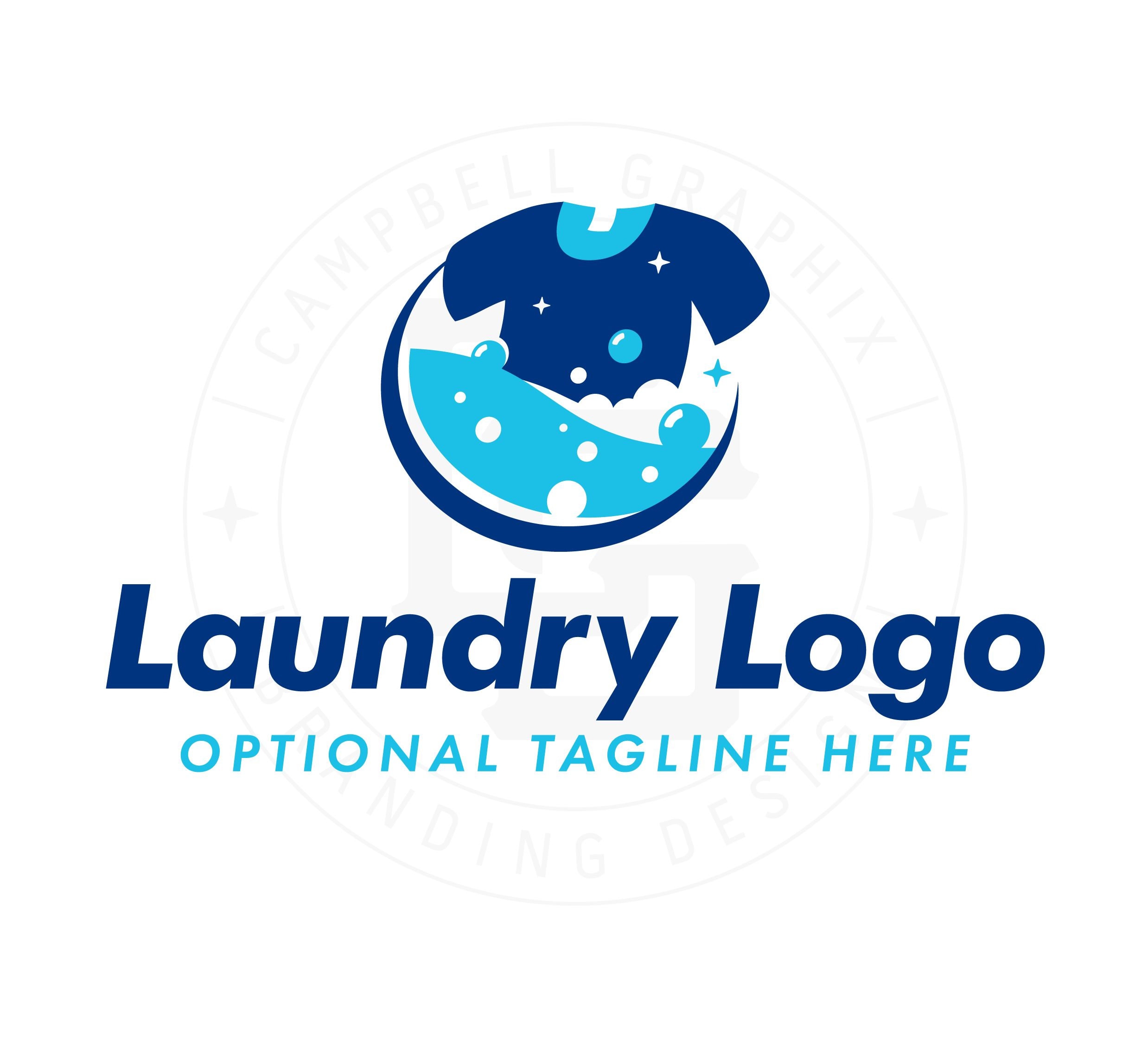 Customizable Logo Dry Cleaning Logo Laundry Logo Washing Logo ...