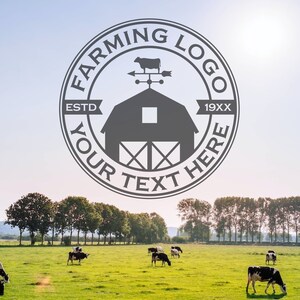 Customizable Logo - Weathervane Logo - Dairy Logo - Farm Logo - Cow ...