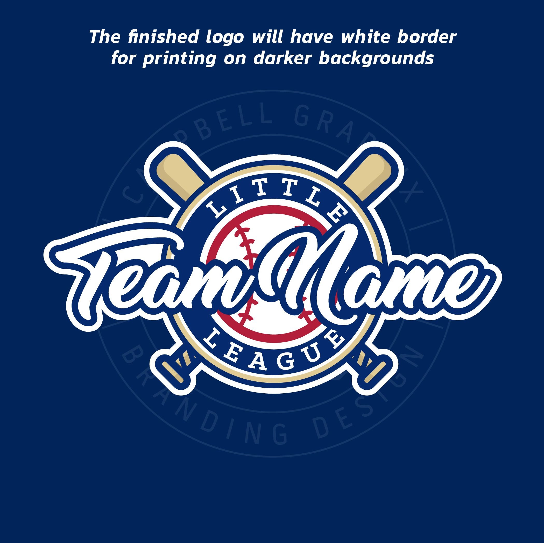 Customized by the Artist for You Little League Logo Tee Ball Logo ...