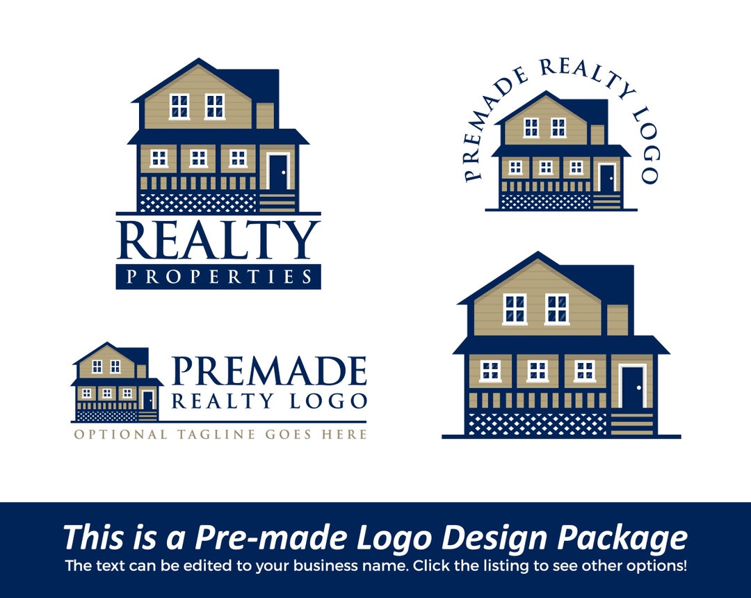 Customizable House Logo Design Bundle: Personalized by the Artist for ...