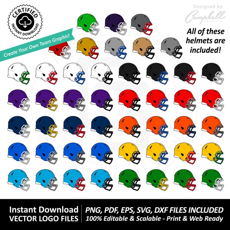 Nfl Helmet Svg - Etsy