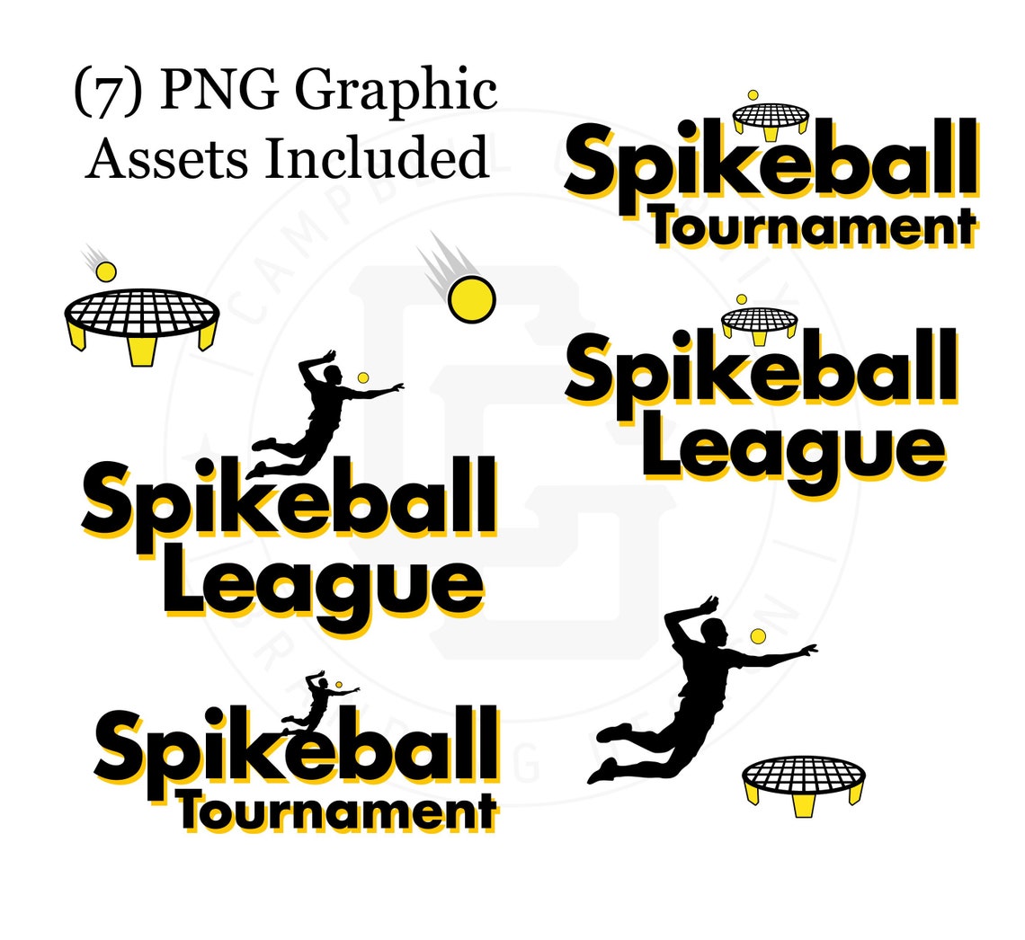 Spikeball Logos Instant Download Ready to Use SVG, PNG, PDF - Etsy