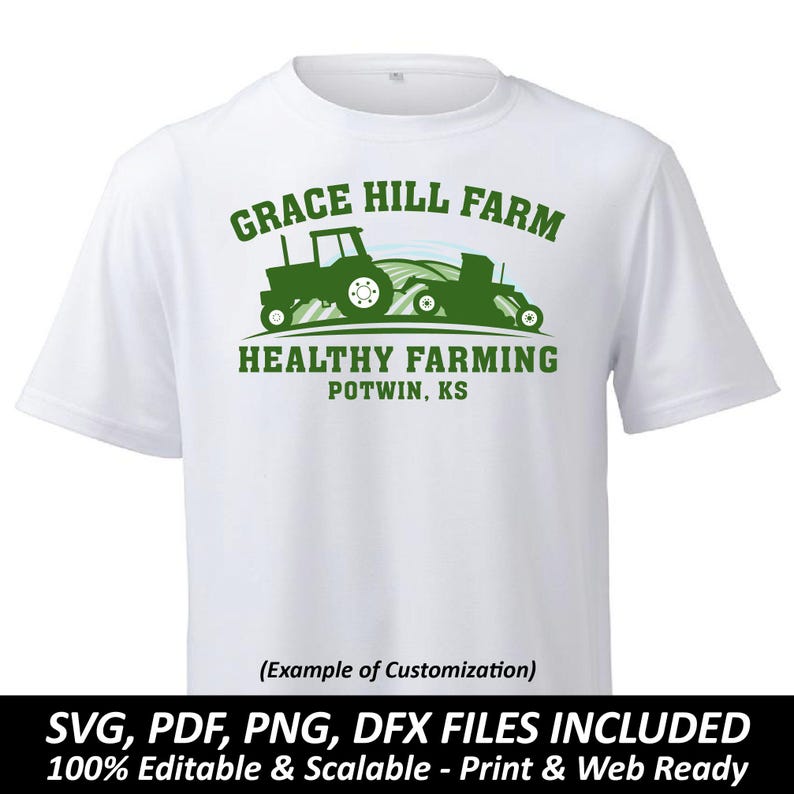 Farm Logo SVG Template: DIY Vector Design (instant Download) - Etsy ...